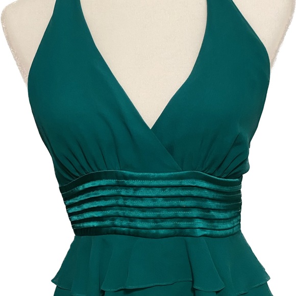BCBGMaxAzria | Tops | Bcbg Max Azria Emerald Green Silk Halter | Poshmark